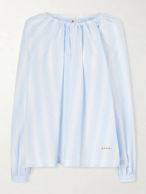 Marni Striped Cotton-poplin Shirt