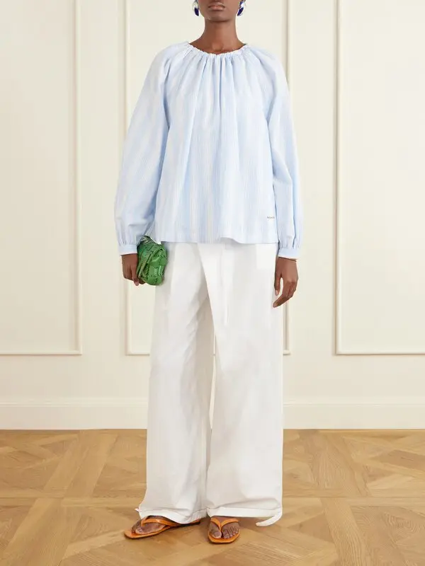 Marni Striped Cotton-poplin Shirt