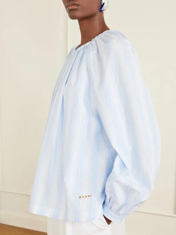 Marni Striped Cotton-poplin Shirt