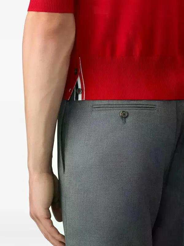 Thom Browne 4-bar Merino Polo Shirt