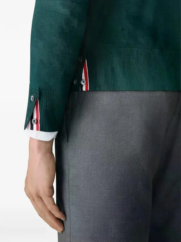 Thom Browne 4-bar Stripe Crew Neck Sweater