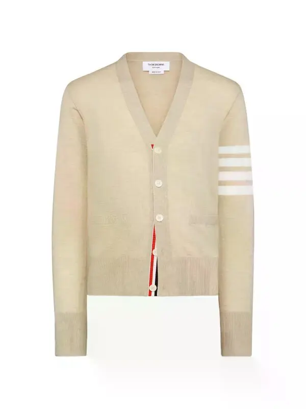 Thom Browne 4-bar V-neck Cardigan