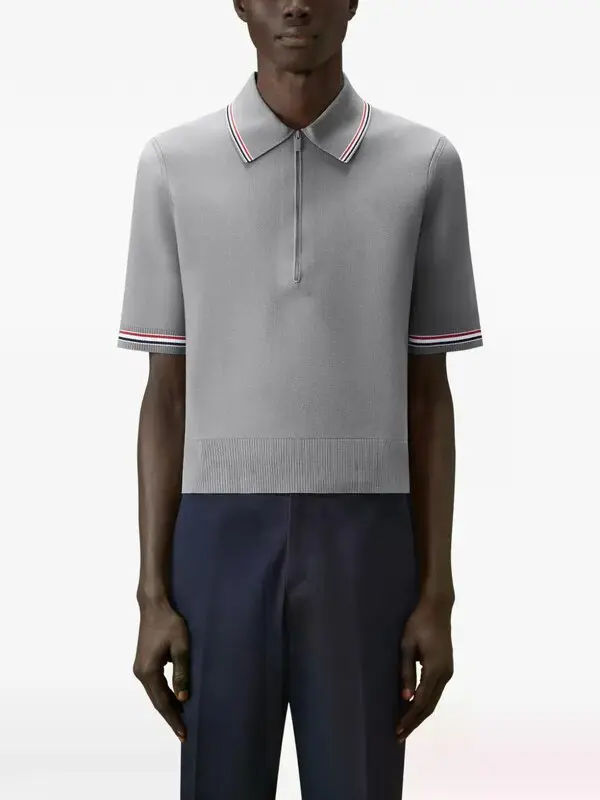 Thom Browne Browne 65 Intarsia Polo Shirt