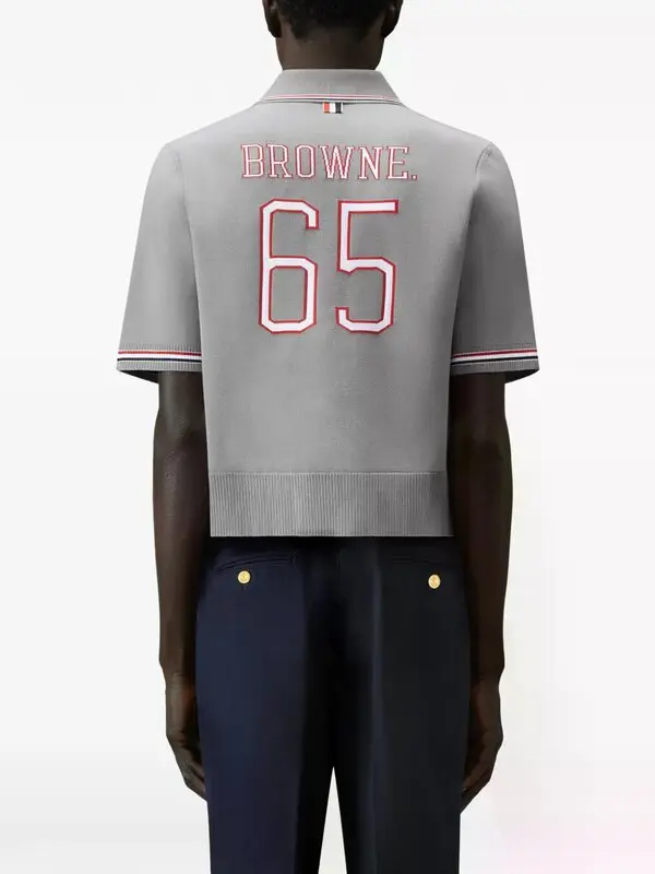 Thom Browne Browne 65 Intarsia Polo Shirt