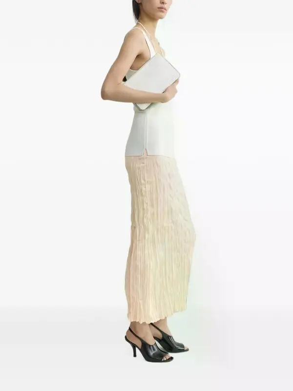 TOTEME Crinkled Midi Skirt - Neutrals