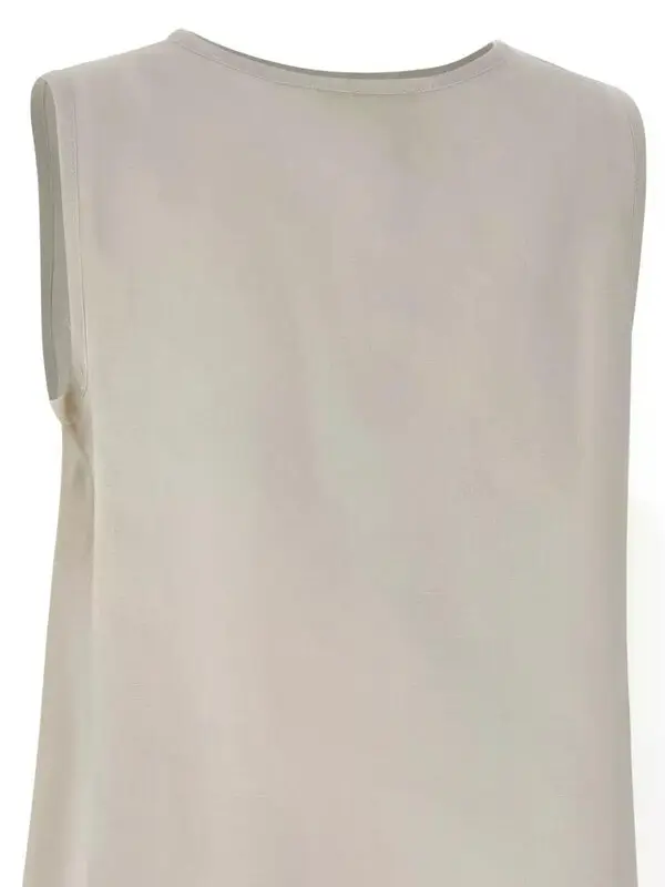 MAURIZIO MYKONOS Sleeveless Lace Embroidered Blouse