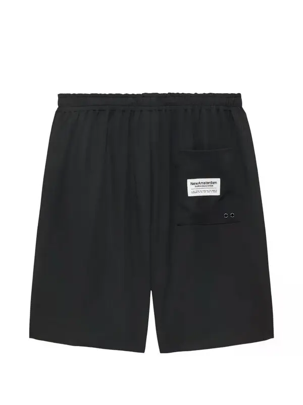 NEW AMSTERDAM SURF ASSOCIATION Drawstring Logo-patch Shorts