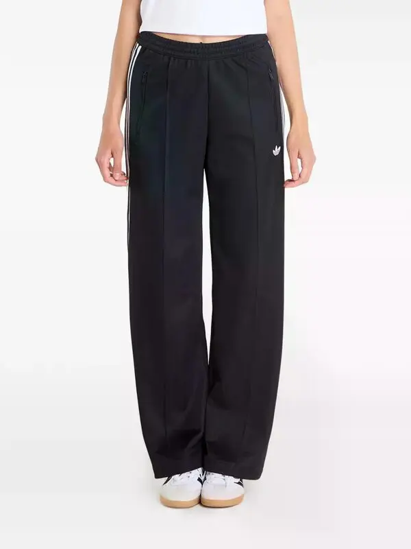 Adidas Classic Logo Embroidered Track Pants - Black