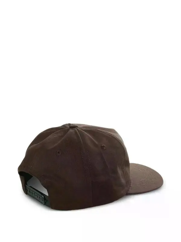 D-R-G-N Huo Flame Logo-embroidered Baseball Cap - Brown