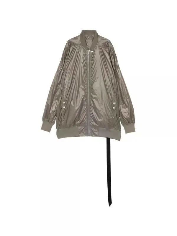 Rick Owens Ruched Zip-up Jacket - Grey