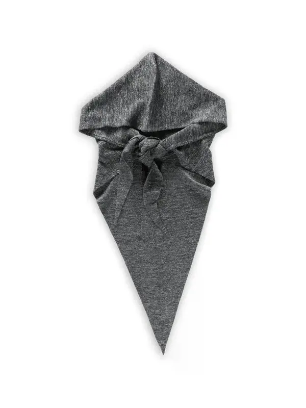 OMAR AFRIDI Marl-effect Triangular Hoodie