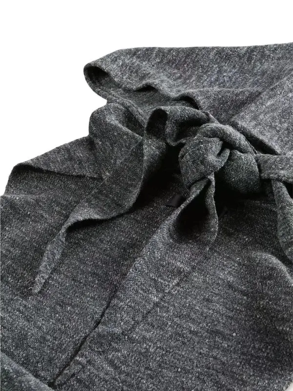 OMAR AFRIDI Marl-effect Triangular Hoodie