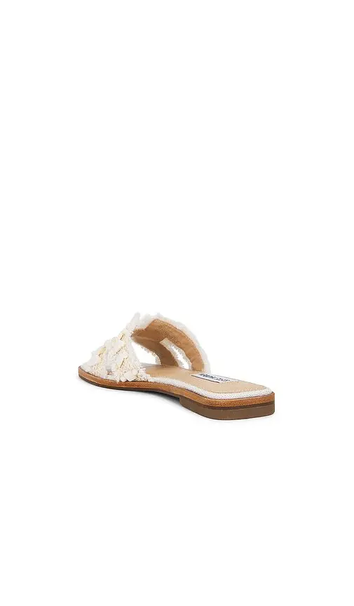 Steve Madden Hadyn Raffia Embellished Flat Sandals
