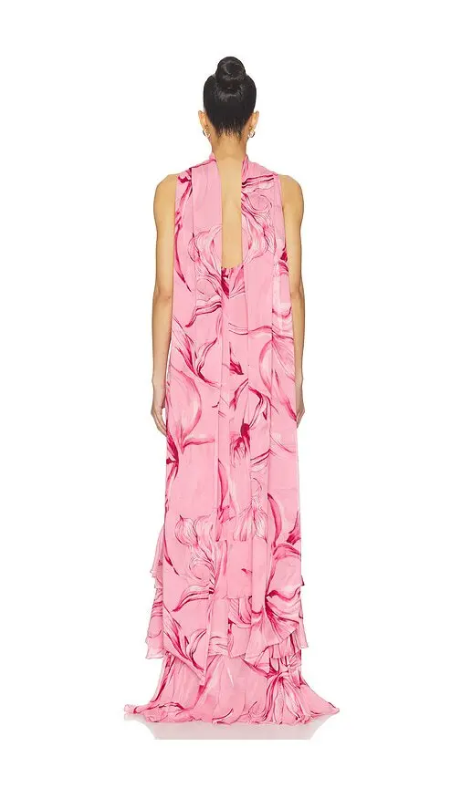Rococo Sand Cowl Maxi Dress With Sash