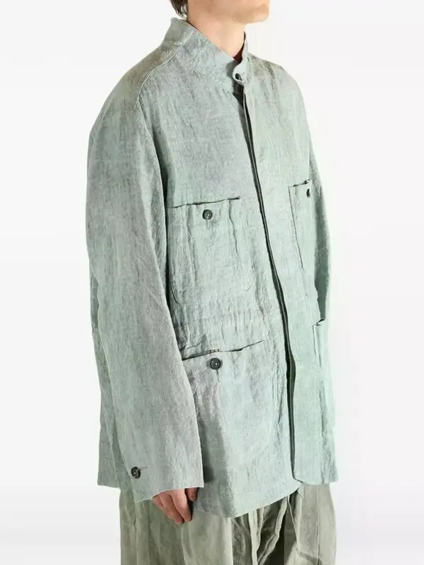 ZIGGY CHEN Linen Shirt Jacket