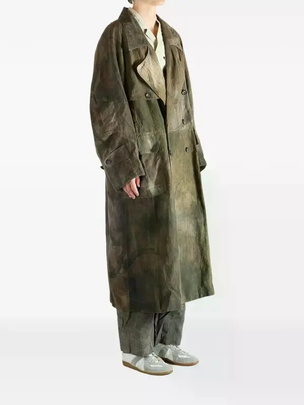ZIGGY CHEN Double-breasted Distressed Effect Coat