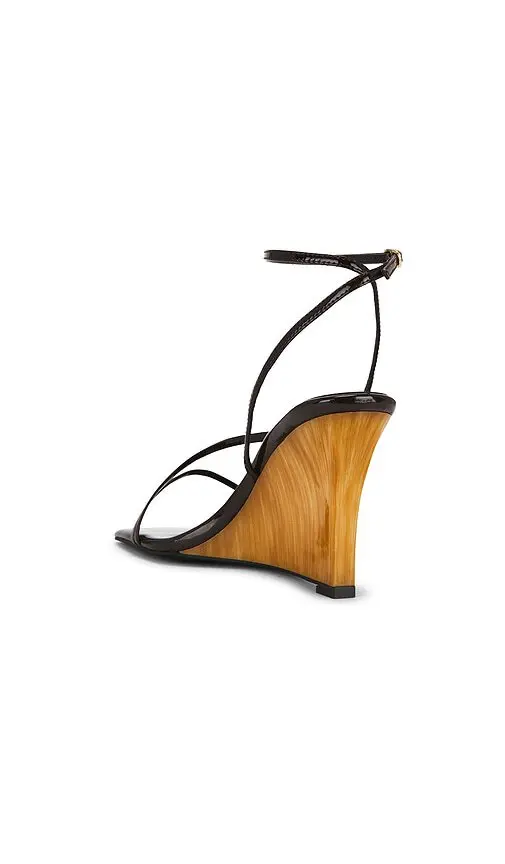 Jeffrey Campbell Topsail Wedge Sandals - Chocolate