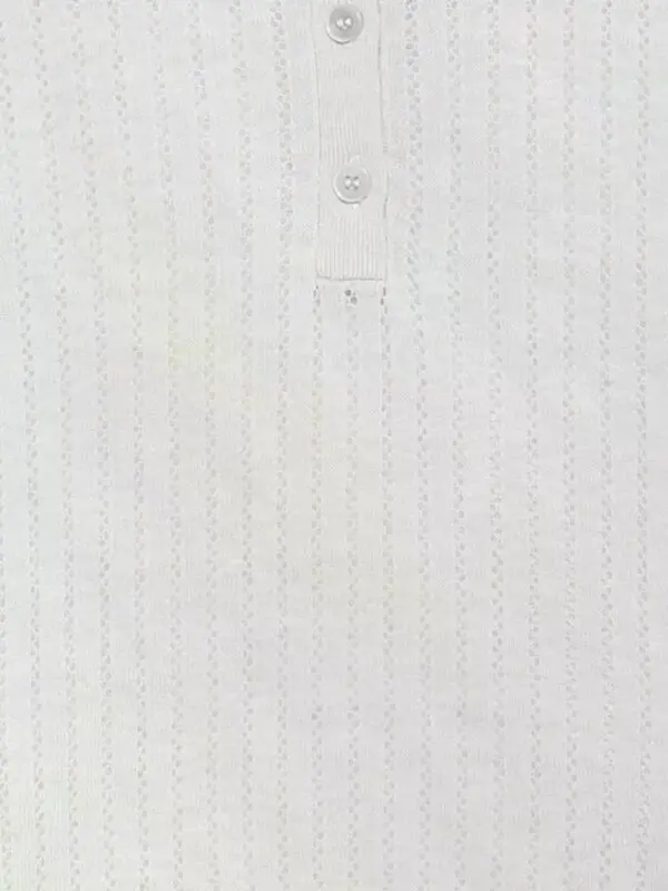 Patrizia Pepe Knitted Polo Shirt With Button Fastening