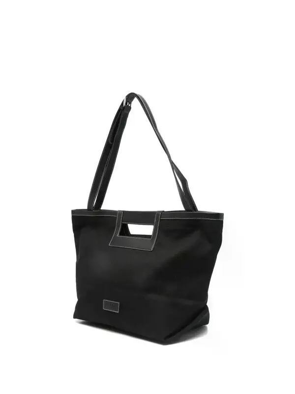 Max Mara Logo Appliqué Canvas Tote Bag