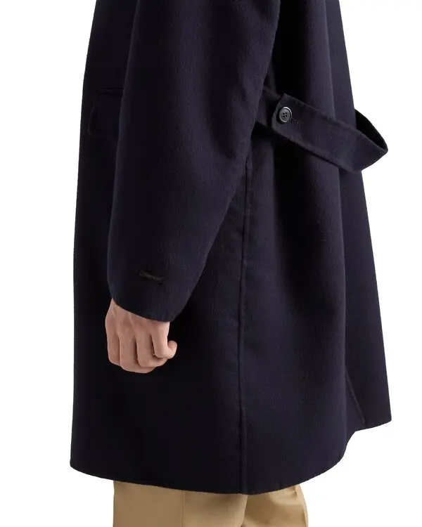 Prada Single-breasted Wool And Silk Coat