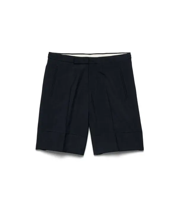 Prada Mohair And Wool Bermuda Shorts