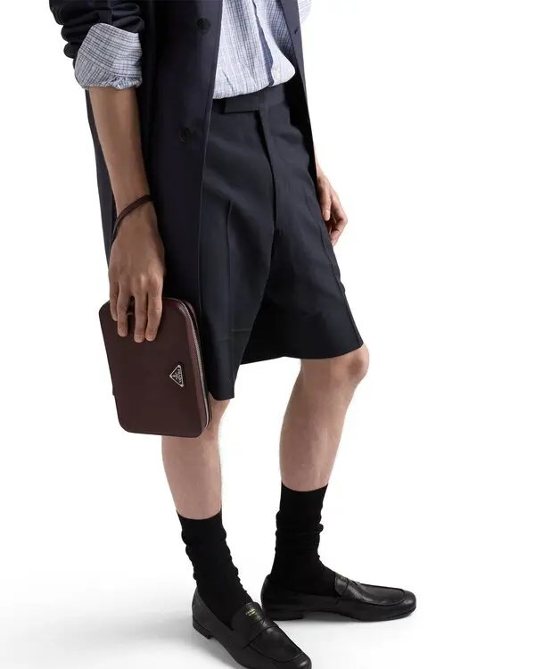 Prada Mohair And Wool Bermuda Shorts
