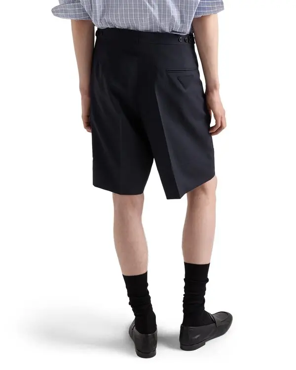 Prada Mohair And Wool Bermuda Shorts