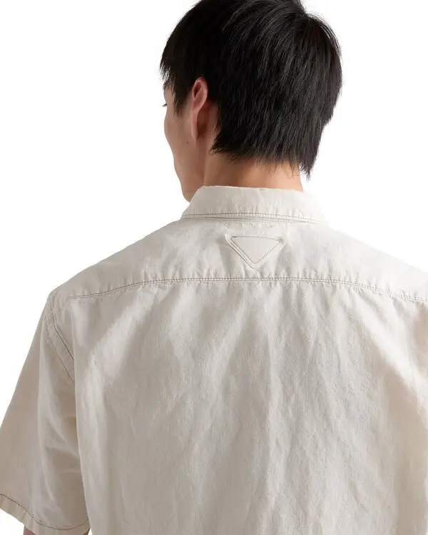 Prada Short-sleeved Chambray Shirt