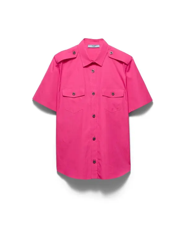 Prada Cotton Poplin Shirt - Fuchsia