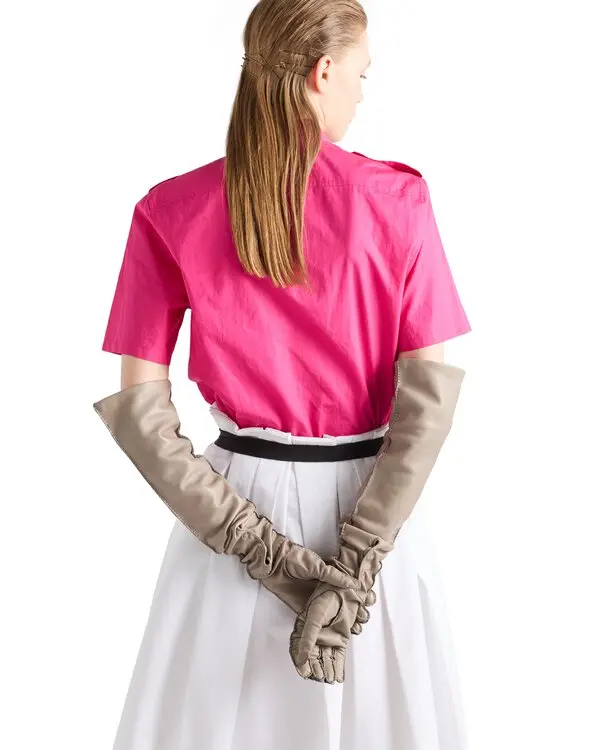 Prada Cotton Poplin Shirt - Fuchsia