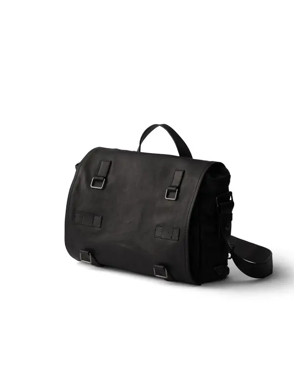 Prada Leather Messenger Bag