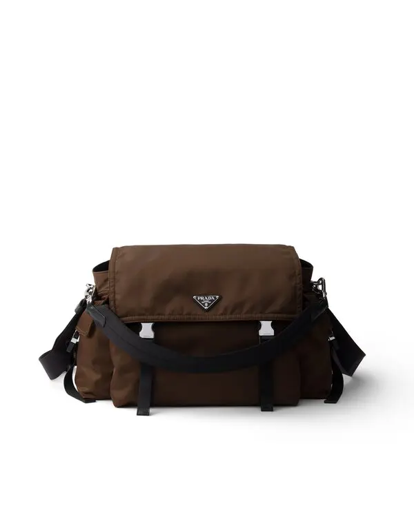 Prada Re-nylon And Leather Bag - Sienna