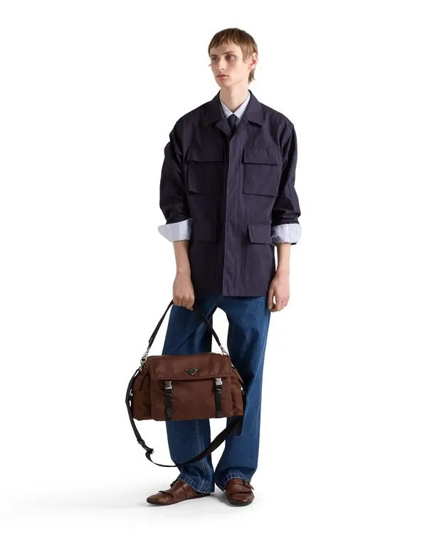 Prada Re-nylon And Leather Bag - Sienna