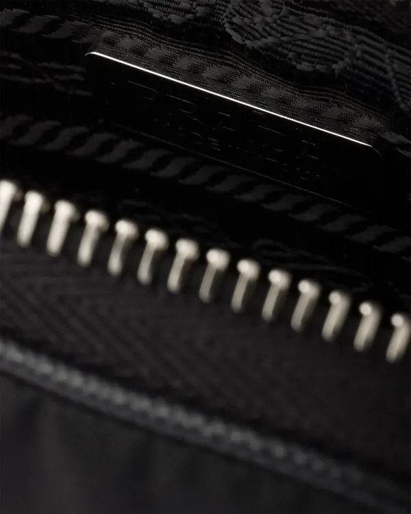 Prada Re-nylon And Saffiano Leather Smartphone Case - Black