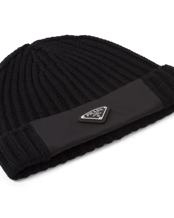 Prada Wool And Re-nylon Beanie