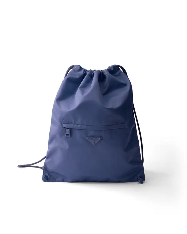 Prada Re-nylon Drawstring Backpack - Baltic Blue