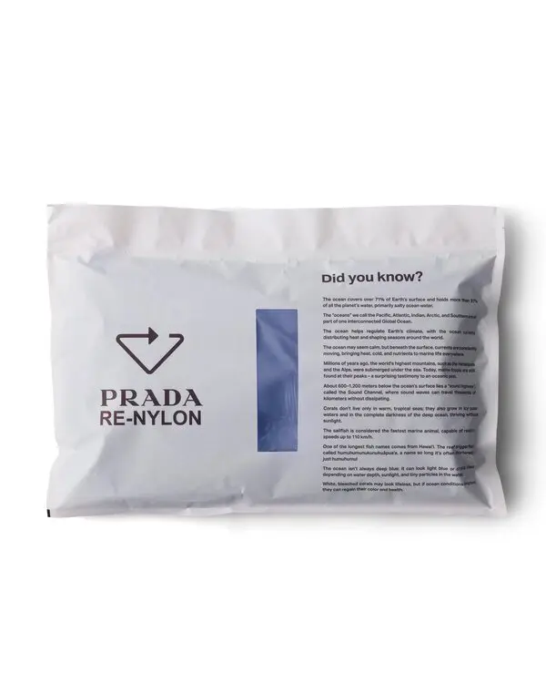 Prada Re-nylon Drawstring Backpack - Baltic Blue