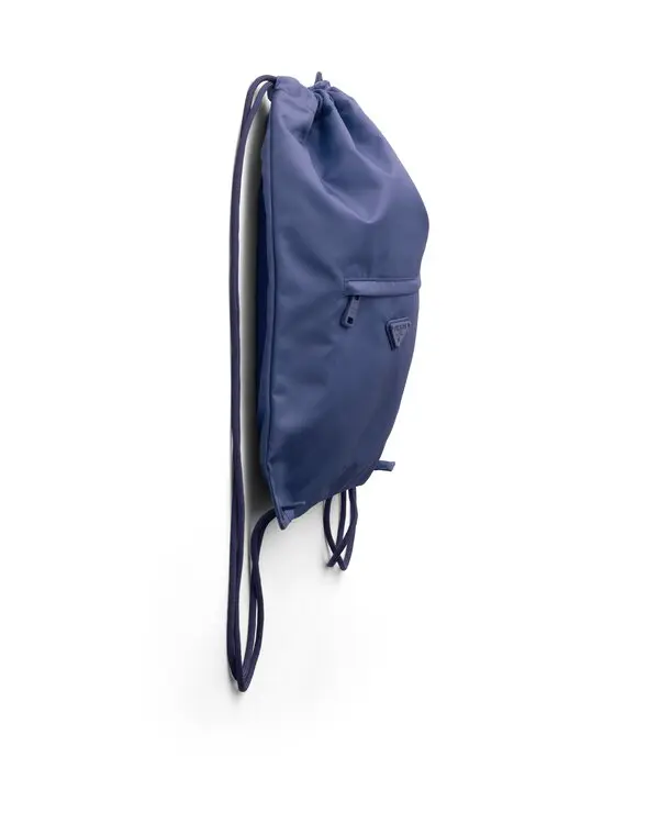 Prada Re-nylon Drawstring Backpack - Baltic Blue