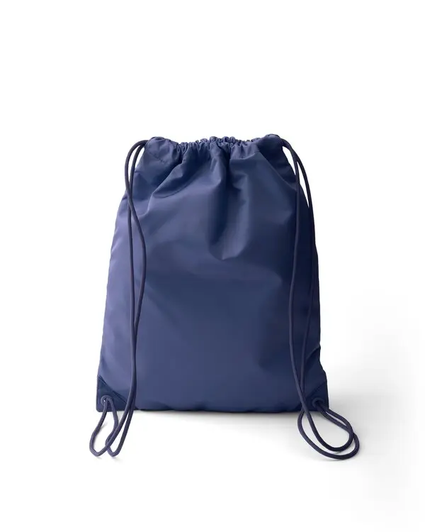 Prada Re-nylon Drawstring Backpack - Baltic Blue