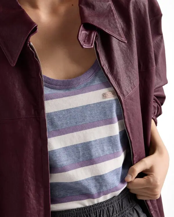 Prada Bayadere Stripe Jersey Tank Top