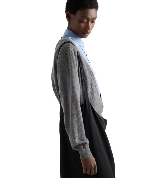 Prada Cashmere Cardigan - Slate Gray