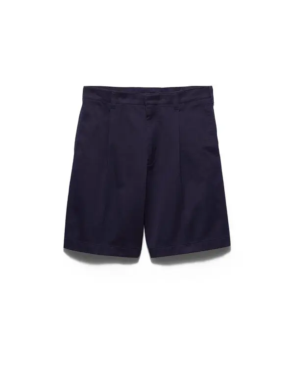 Prada Cotton Bermudas - Navy