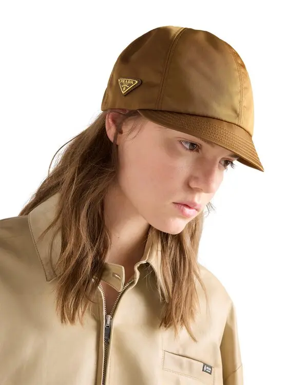 Prada Re-nylon Baseball Cap - Brandy