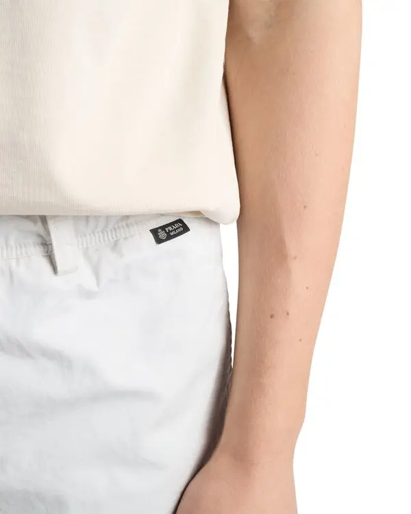 Prada Twill Swim Trunks - Ice