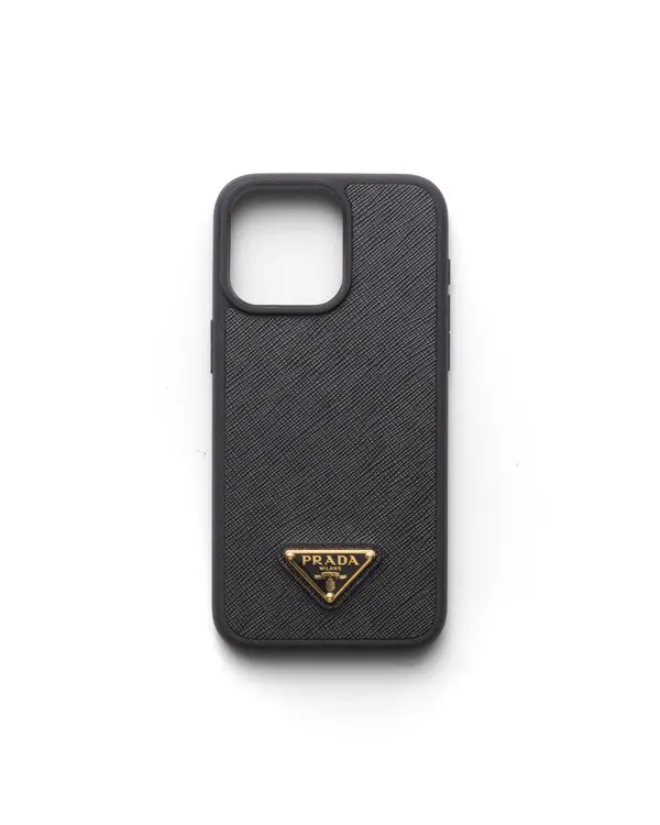 Prada Saffiano Leather Cover For Iphone 15 Pro Max