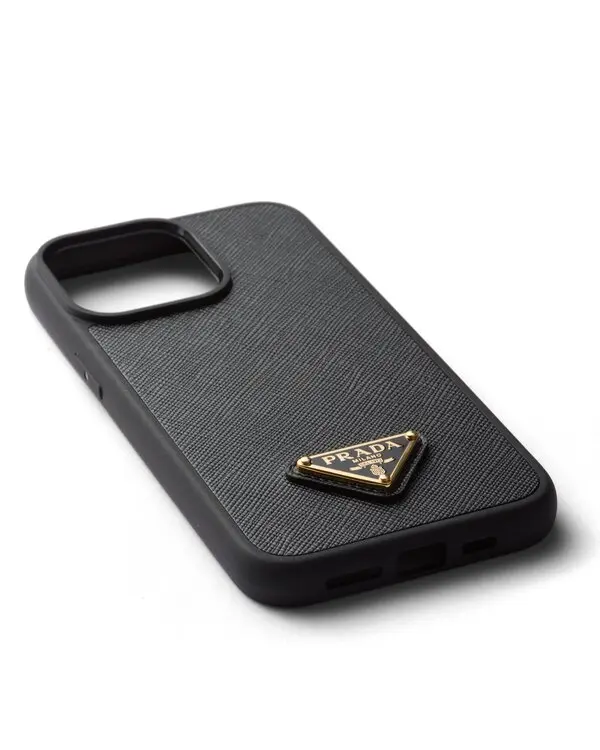 Prada Saffiano Leather Cover For Iphone 15 Pro Max