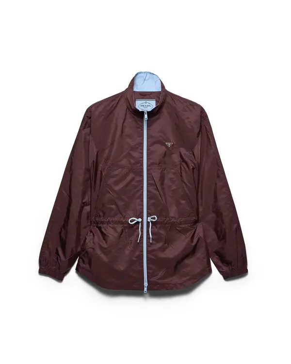 Prada Re-nylon Blouson Jacket With Contrasting Collar