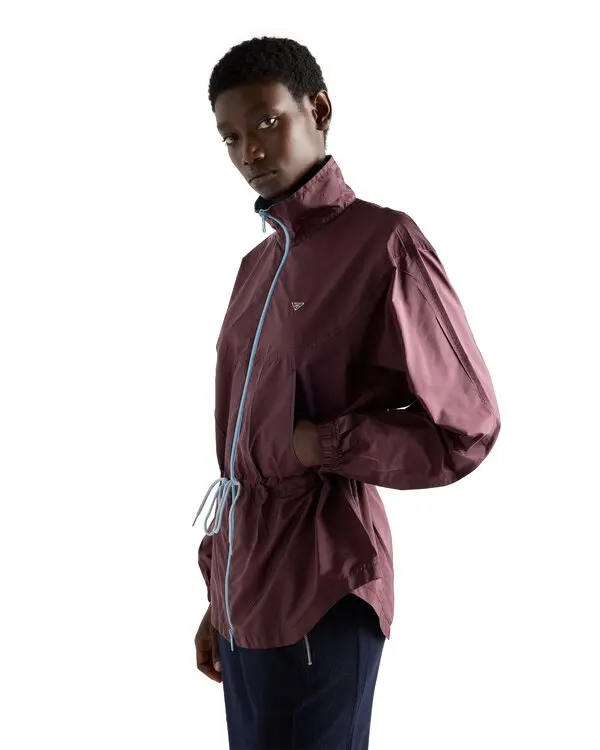 Prada Re-nylon Blouson Jacket With Contrasting Collar