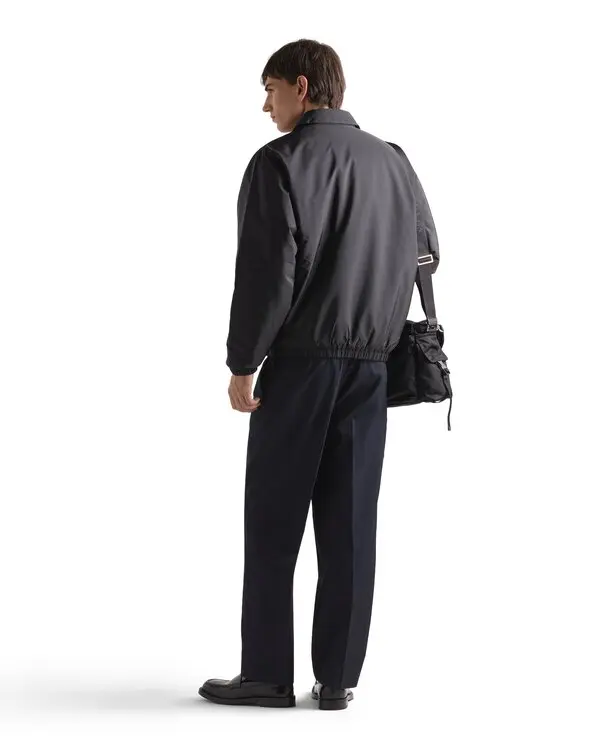 Prada Re-nylon Blouson Jacket With Embroidered Logo