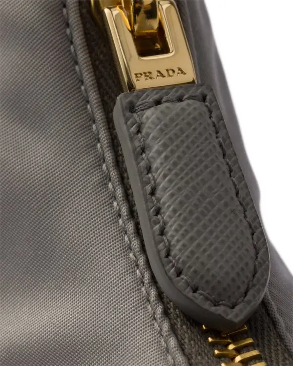Prada Re-edition 2005 Re-nylon And Saffiano Mini Bag - Cloudy Gray